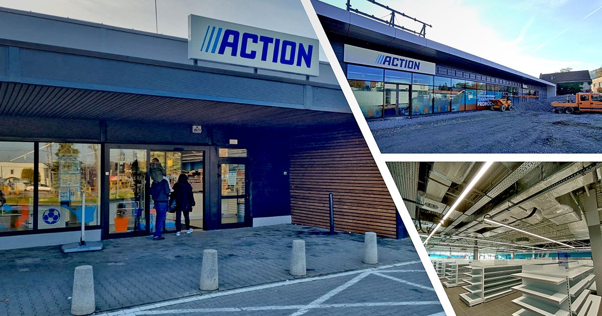 Aranżacja powierzchni trzech sklepów Action w rękach Reesco Retail ...